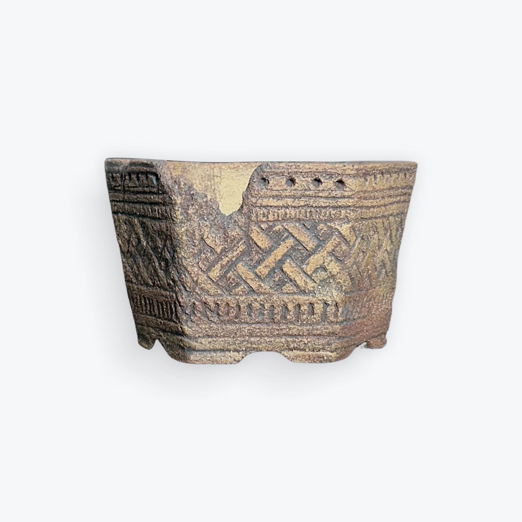 Rowena Edwards Unglazed Octagon 6" | Underhill Bonsai, LLC